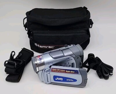 JVC D90 Camcorder - Silver GR-D90U Works! Backup W/Case + Battery - No ...