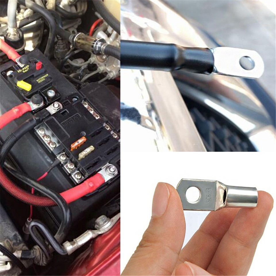 140PCS Assortment Copper Cable Lug Wire Battery Terminals Crimper ...