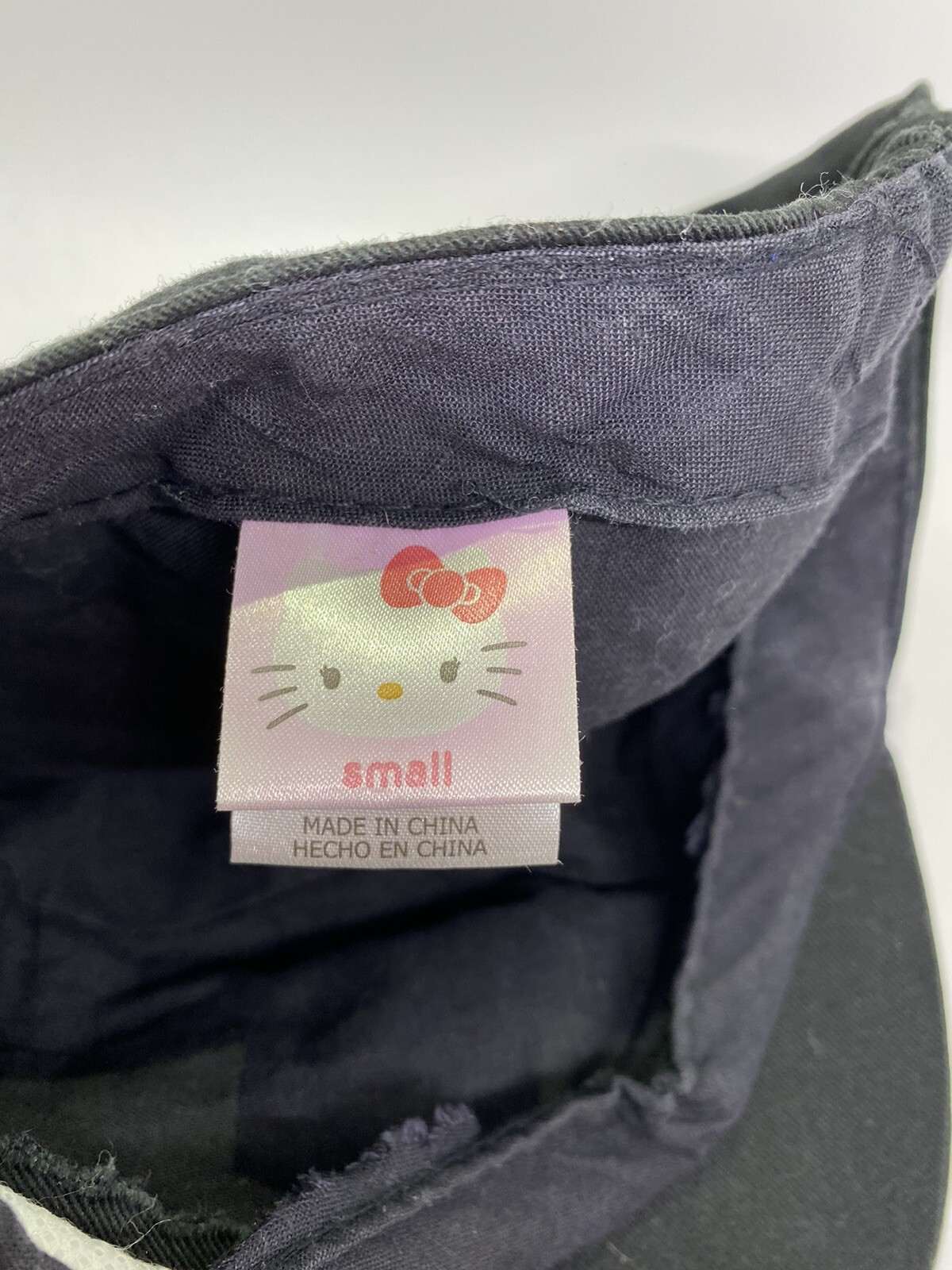 Hello Kitty Cadet Cap Hat Women Fitted Size S Black C… - Gem