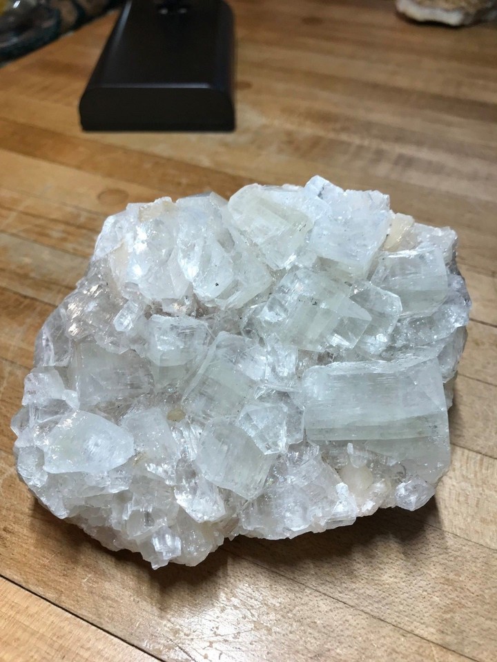 Apophyllite Crystal Mineral Gemstone With Stilbite Medium Geode ...