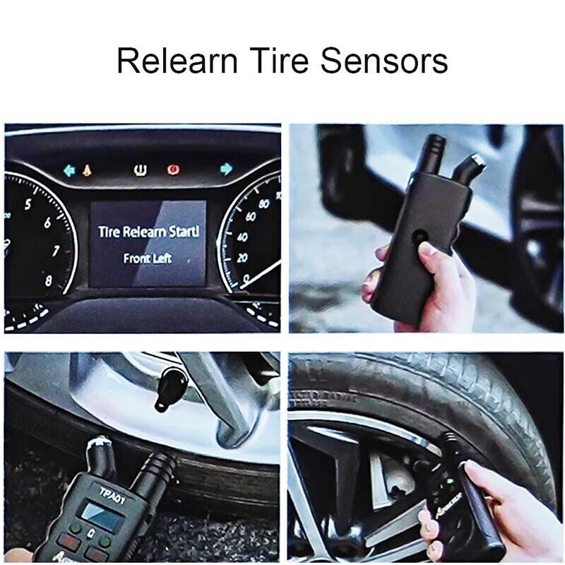 AERMOTOR TPMS Relearn Tool Plus Digital Tire Pressure Gauge Reset ...
