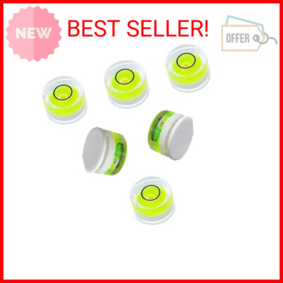 6Pcs Double Sided Adhesive Bubble Spirit Levels Mini Circular Bullseye ...