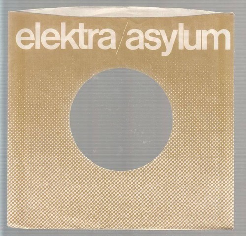 Company Sleeve 45 ELEKTRA - ASYLUM Brown w/ White Lettering & Dots on ...