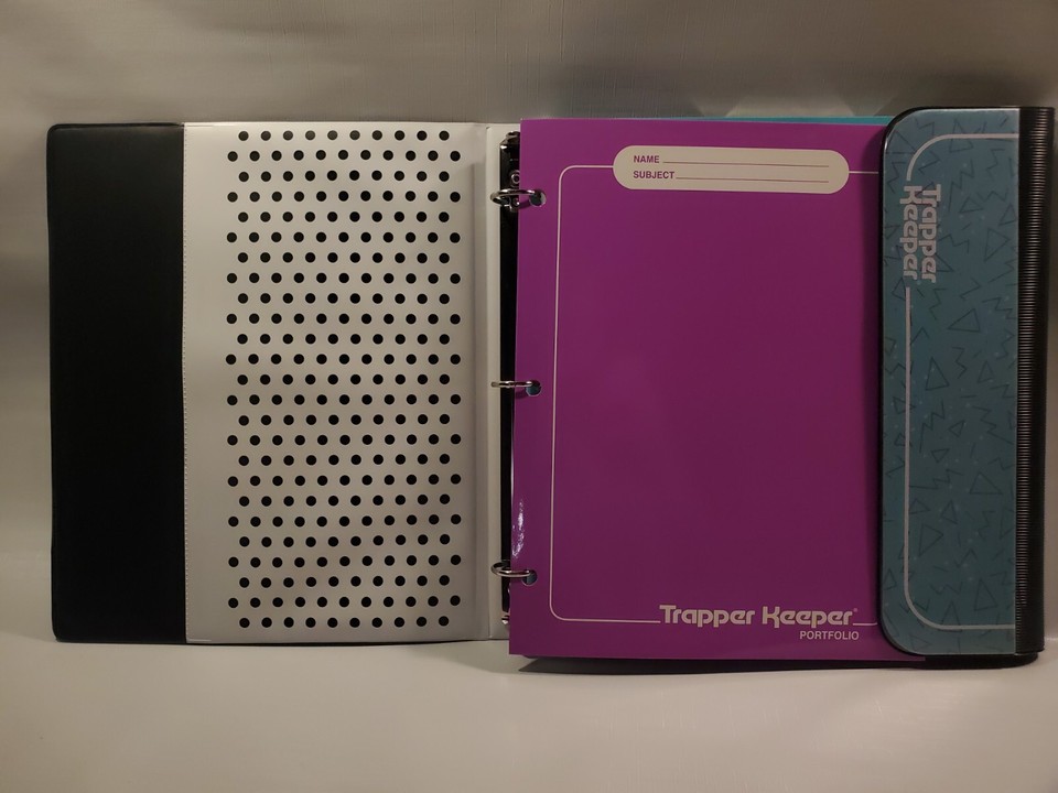 Trapper Keeper Binder Vintage School Supply Organizer Portfolio Folder ...