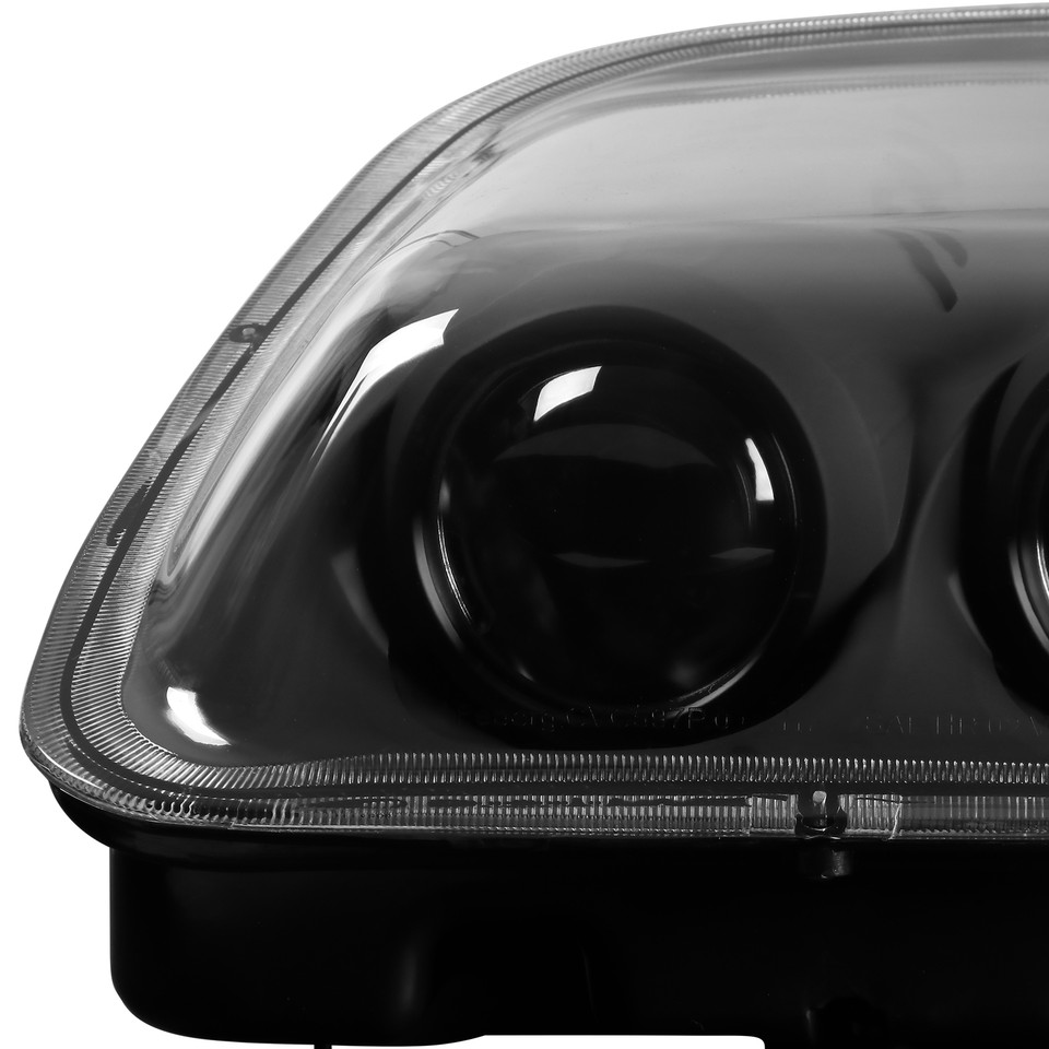 Set Black Dual Projector Headlights Assembly For 1997-04 Chevrolet ...