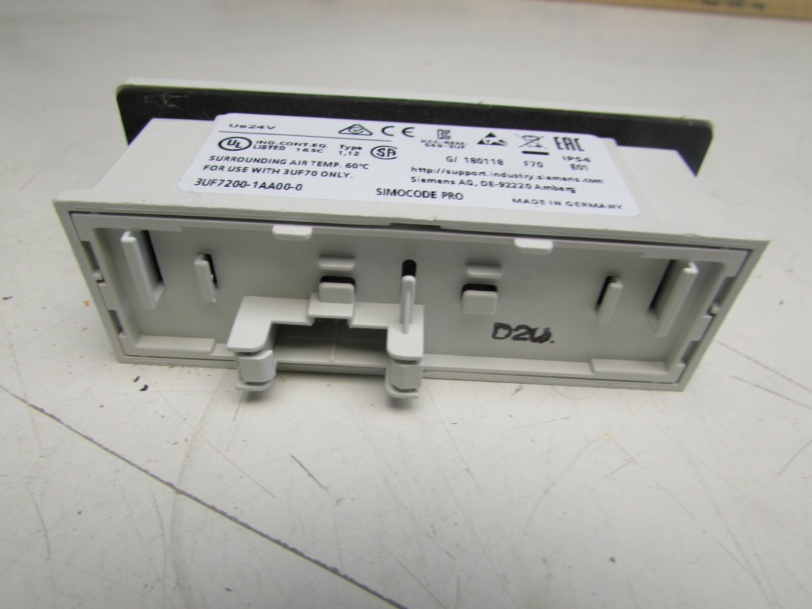 SIEMENS 3UF7200-1AA00-0 SIMOCODE PRO OPERATOR INTERFACE PANEL NEW ...