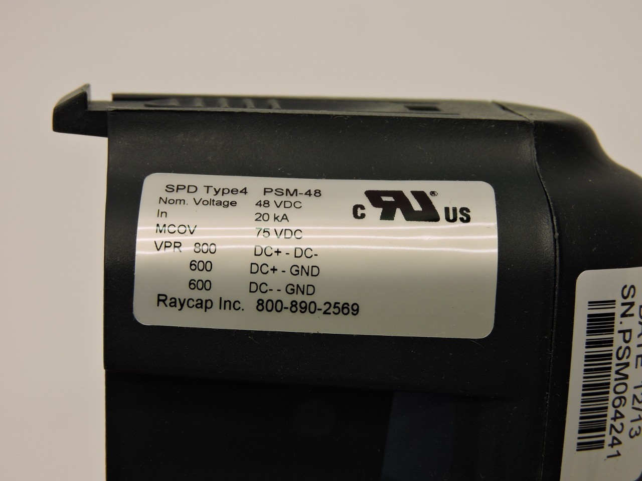 Raycap SPD Type 4 PSM-48 Strikesorb Surge Protection Device 48VDC MCOV ...