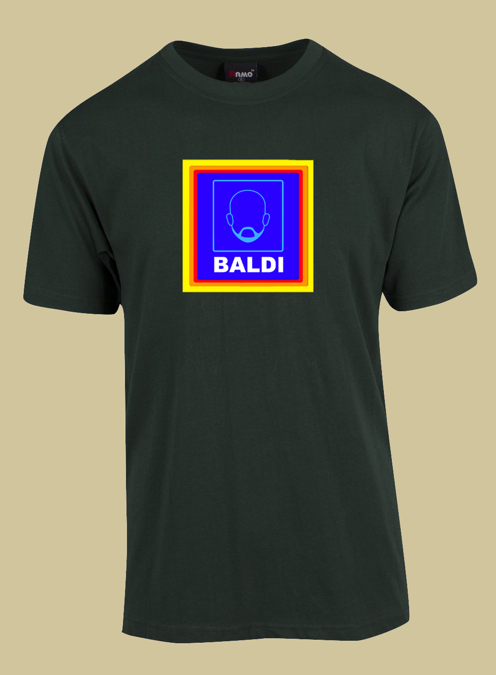 MEN WOMENS TEE TSHIRT BALD BALDI NO HAIR SHOPPING ALDI BARGAINS FUN ...