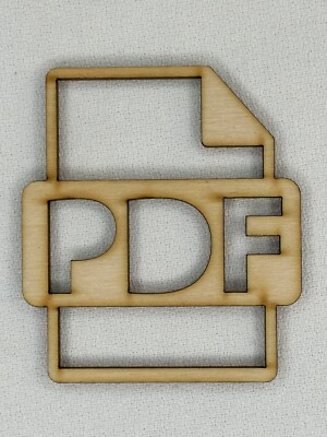 Laser Cut Unfinished Computer File Symbol Logo Shape Wood Cutouts | eBay