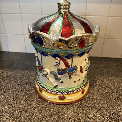 Musical Carousel Cookie Jar | eBay
