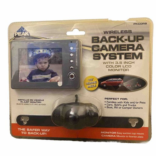 Peak Wireless PKCORB Back-Up Camera System 3.5" Color LCD Monitor - New ...