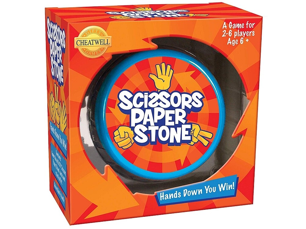 Cheatwell Scissors Paper Stone Tin Matching Card Game Kids Toys Age 6 ...
