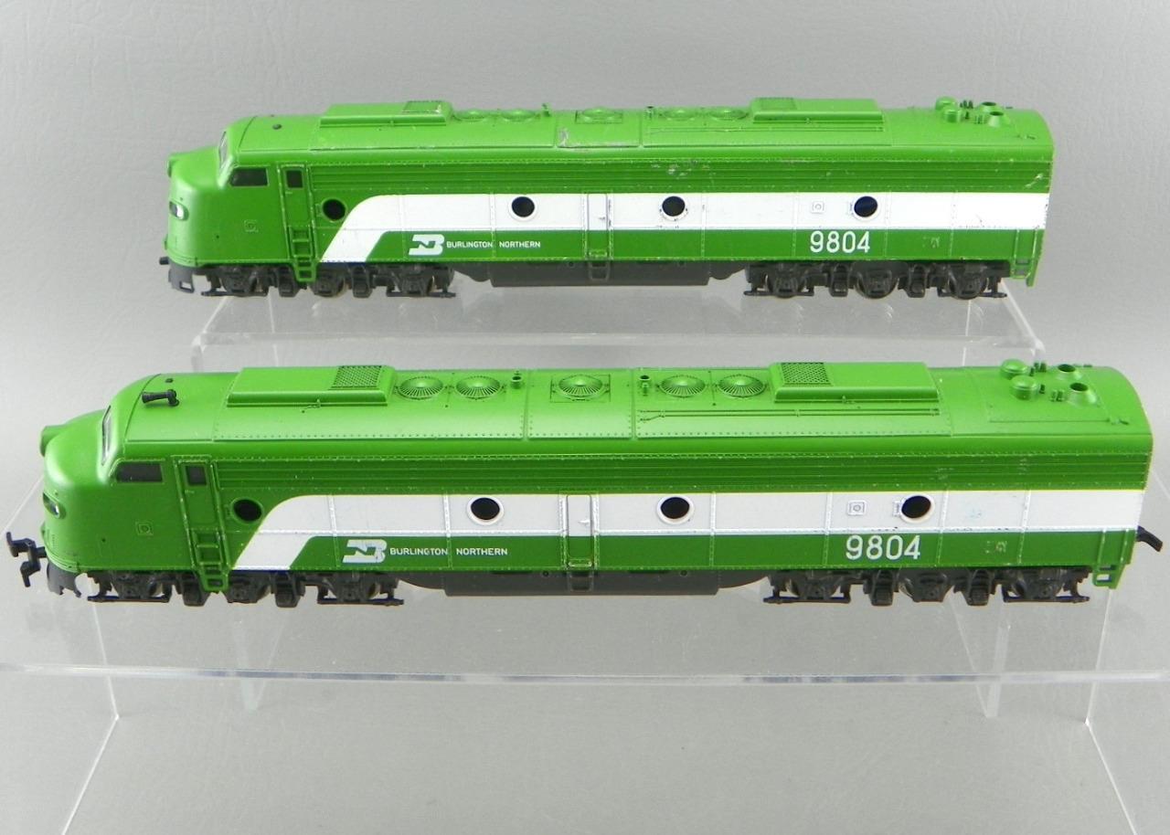 Vintage AHM HO Burlington Northern EMD E8/9A Diesel Locomotive #9804 ...