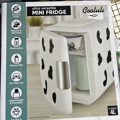 PEANUTS X COOLULI Collectible Classic 4L Mini Fridge Snoopy Charlie ...