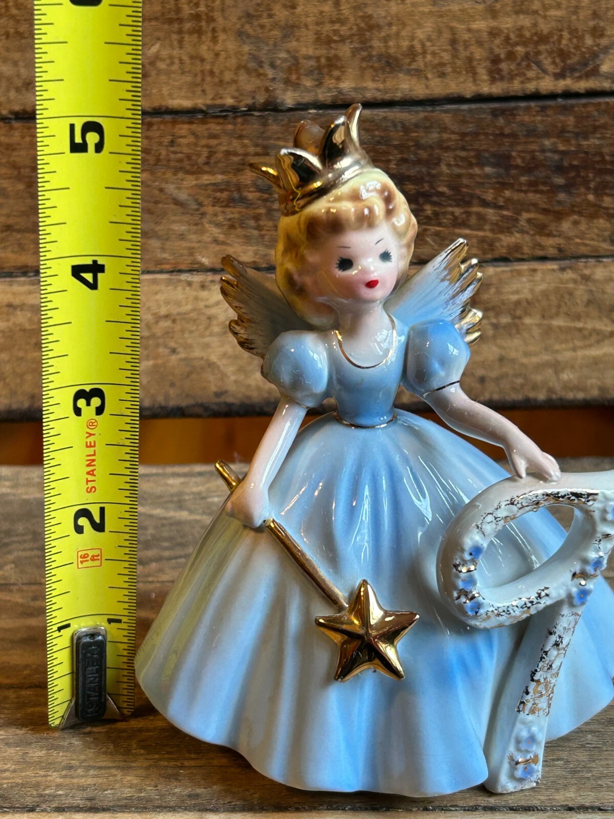 vintage Josef Originals birthday girl blue angel fairy age 9 porcelain ...