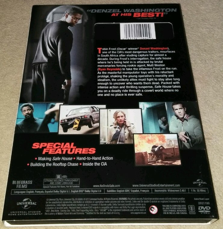 Safe House DVD Ryan Reynolds , Denzel Washington 25192104404 | eBay