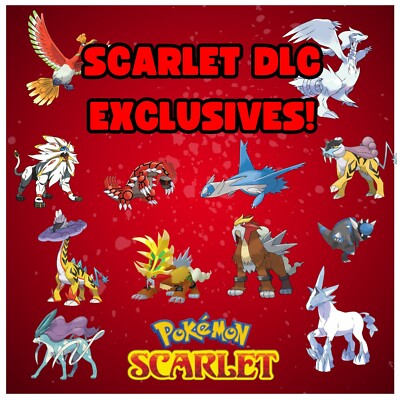 Pokemon Scarlet & Violet Exclusive Scarlet DLC LEGENDARY Pokemon FAST ...