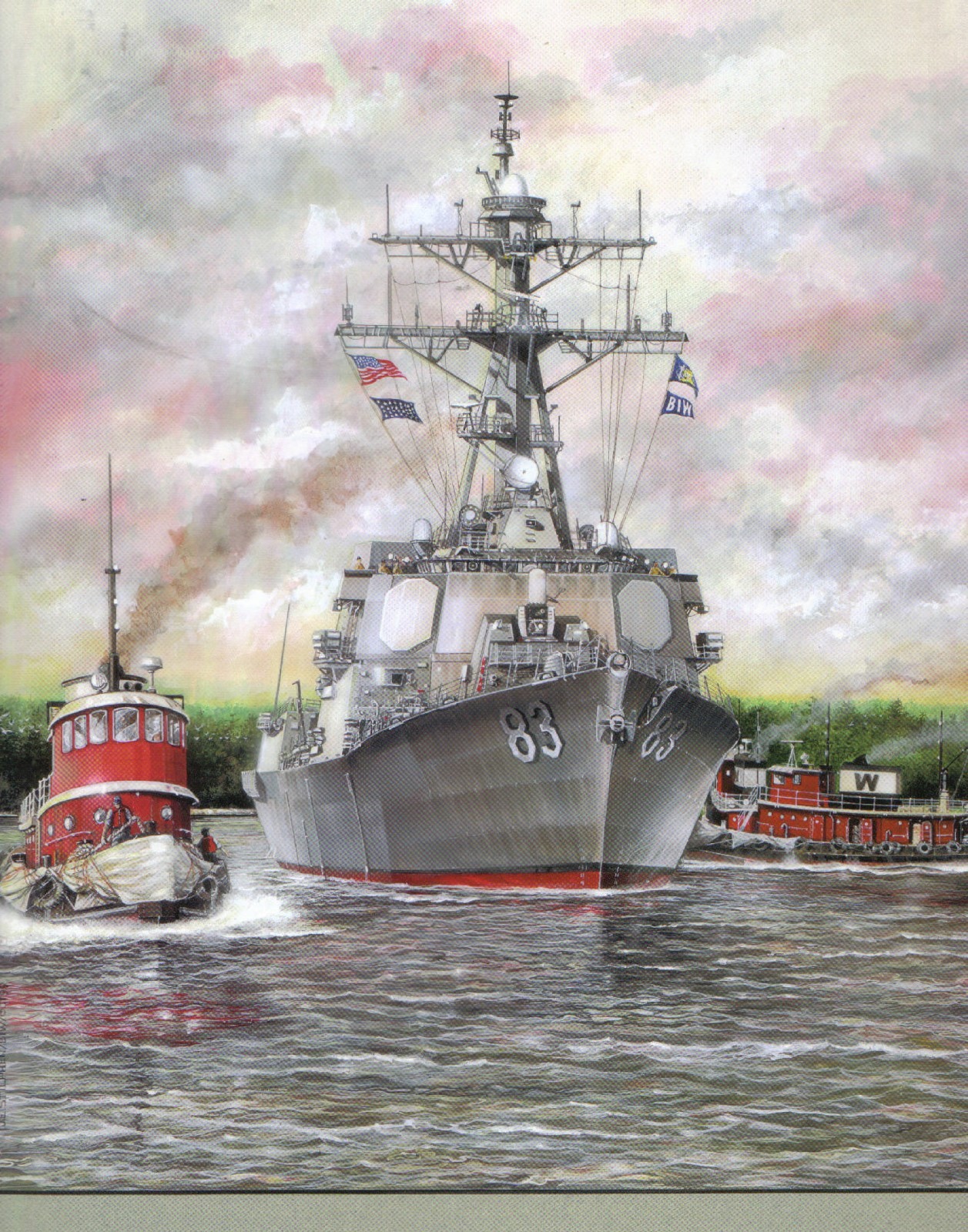 USS HOWARD DDG-83 NAVY AEGIS DESTROYER LAUNCH PROGRAM 1999 - U S NAVY ...