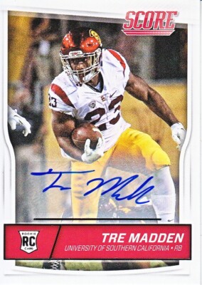 TRE MADDEN 2016 SCORE ROOKIE AUTO | eBay