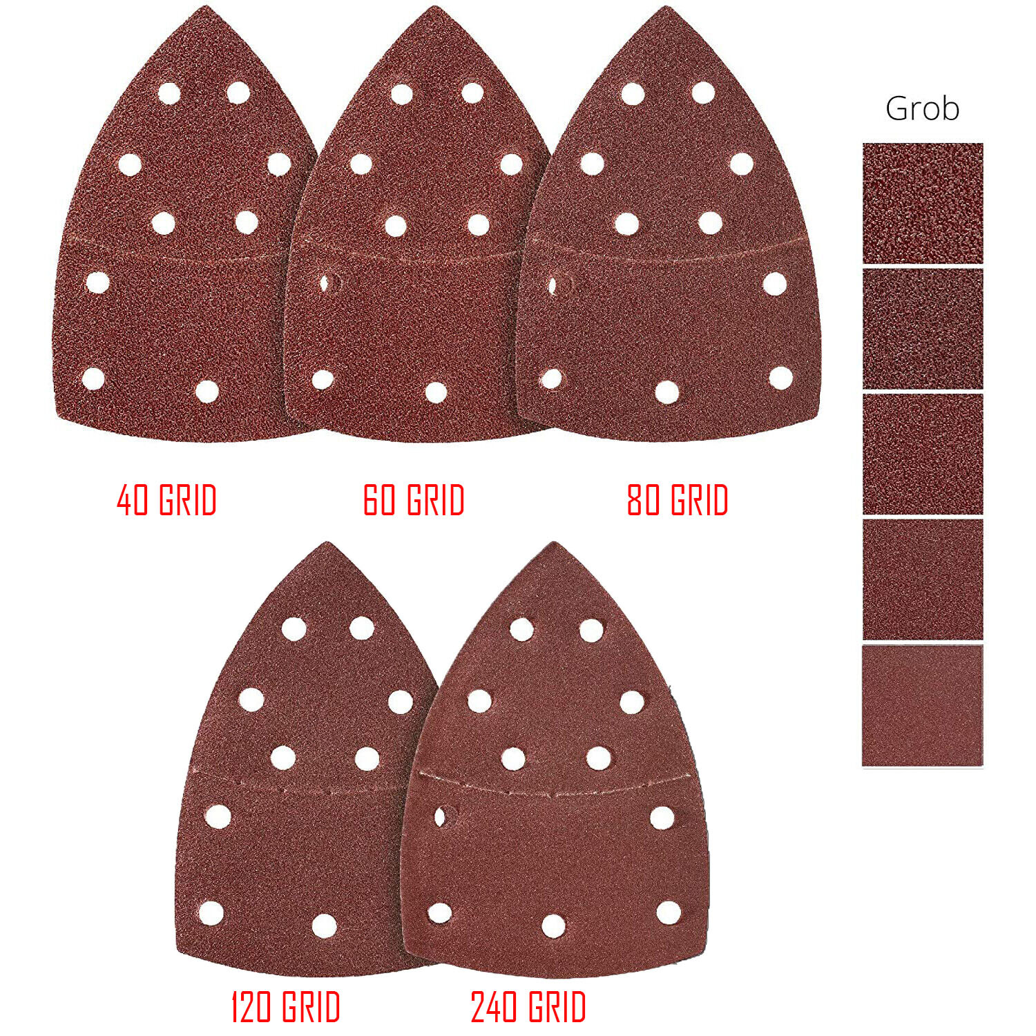 150PCS Mouse Sanding Detail Sander Sandpaper Sanding Paper Sheets 40 ...