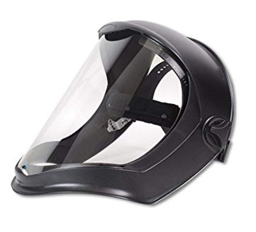 UVEX S8510 Clear Anti Fog Full Face Shield Headgear Cutting Grinding ...