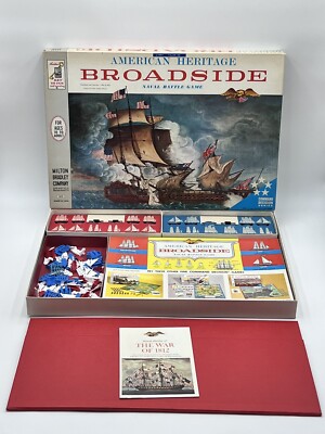 American Heritage Broadside Naval Battle Board Game War Of 1812 Vintage ...