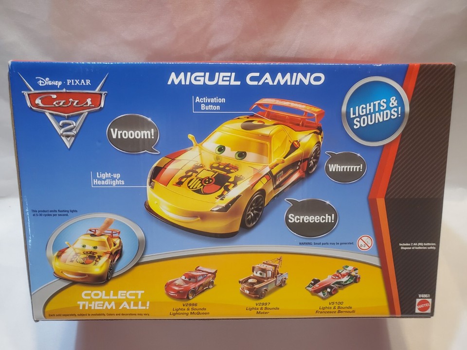 New 2010 Disney Pixar Cars 2 Toys R Us Exclusive Miguel Camino Lights ...