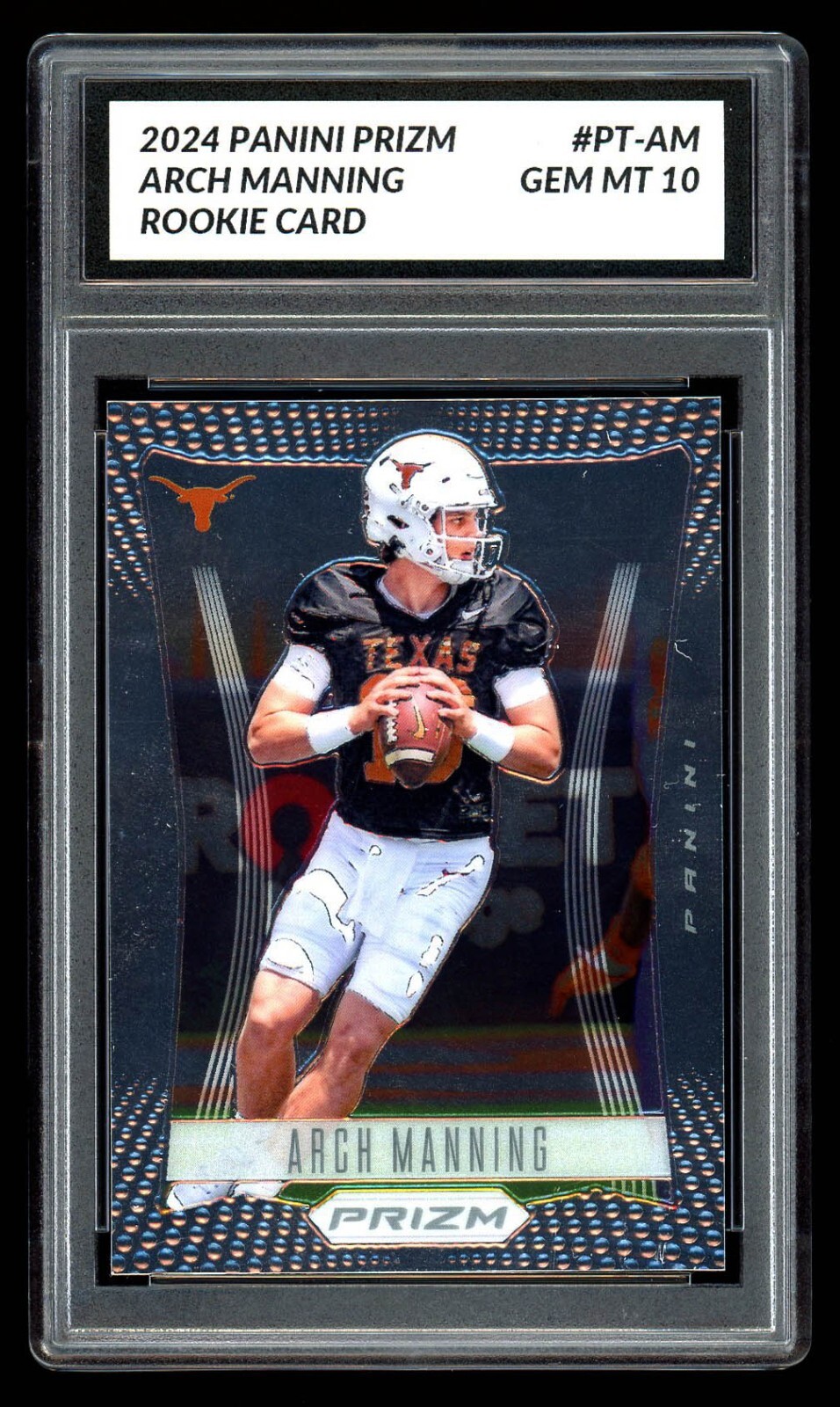 Graded 10 ARCH MANNING RC Rookie Card 2023 Panini Prizm #PT-AM Texax ...