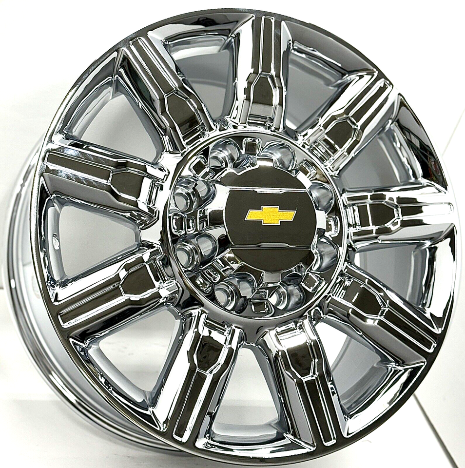 20" Chrome 5963 OE 84830458 Replica Wheels fits 2025 Chevy Silverado ...