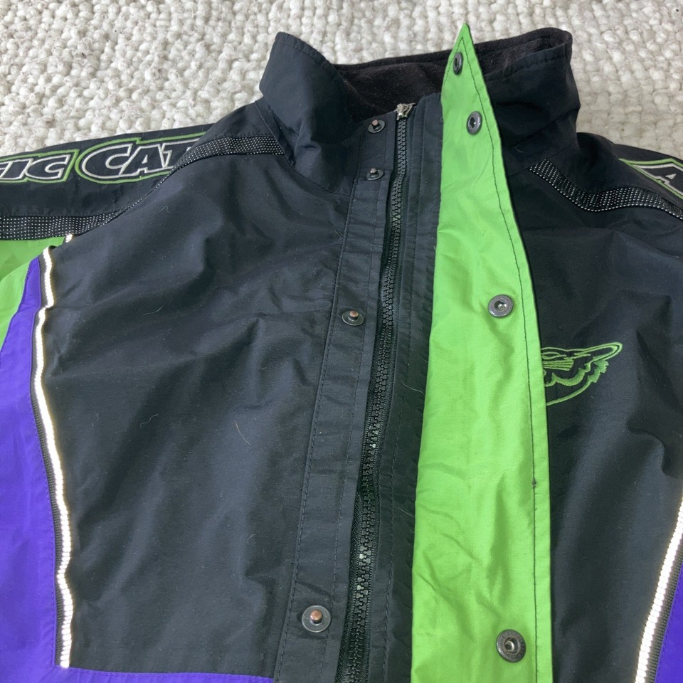 Vtg Arctic Cat Team Arctic Snowmobile Jacket 3-in-1 Mens XL No Liner ...