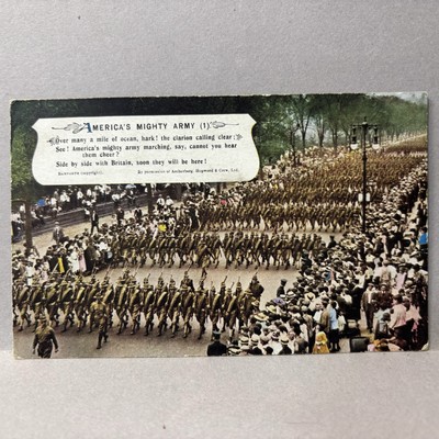 Postcard America's Mighty Army Songs 5063/1 Bamforth & Co Early 1900s ...