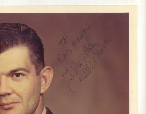 Vintage Medal of Honor Autograph Signed Photo Fred W Zabitosky Vietnam ...