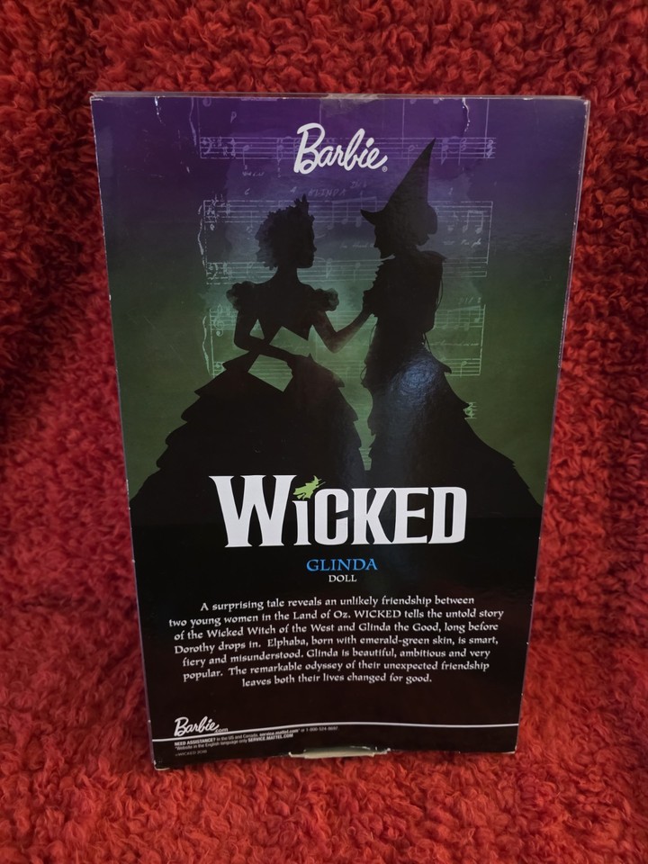 Barbie Signature 2018 Wicked Glinda Doll Blue Dress Broadway MINT ...