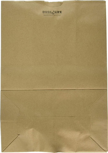 Heavy Duty Kraft Brown Paper Barrel Sack Bag, 57 Lbs Basis Weight, 12 X ...