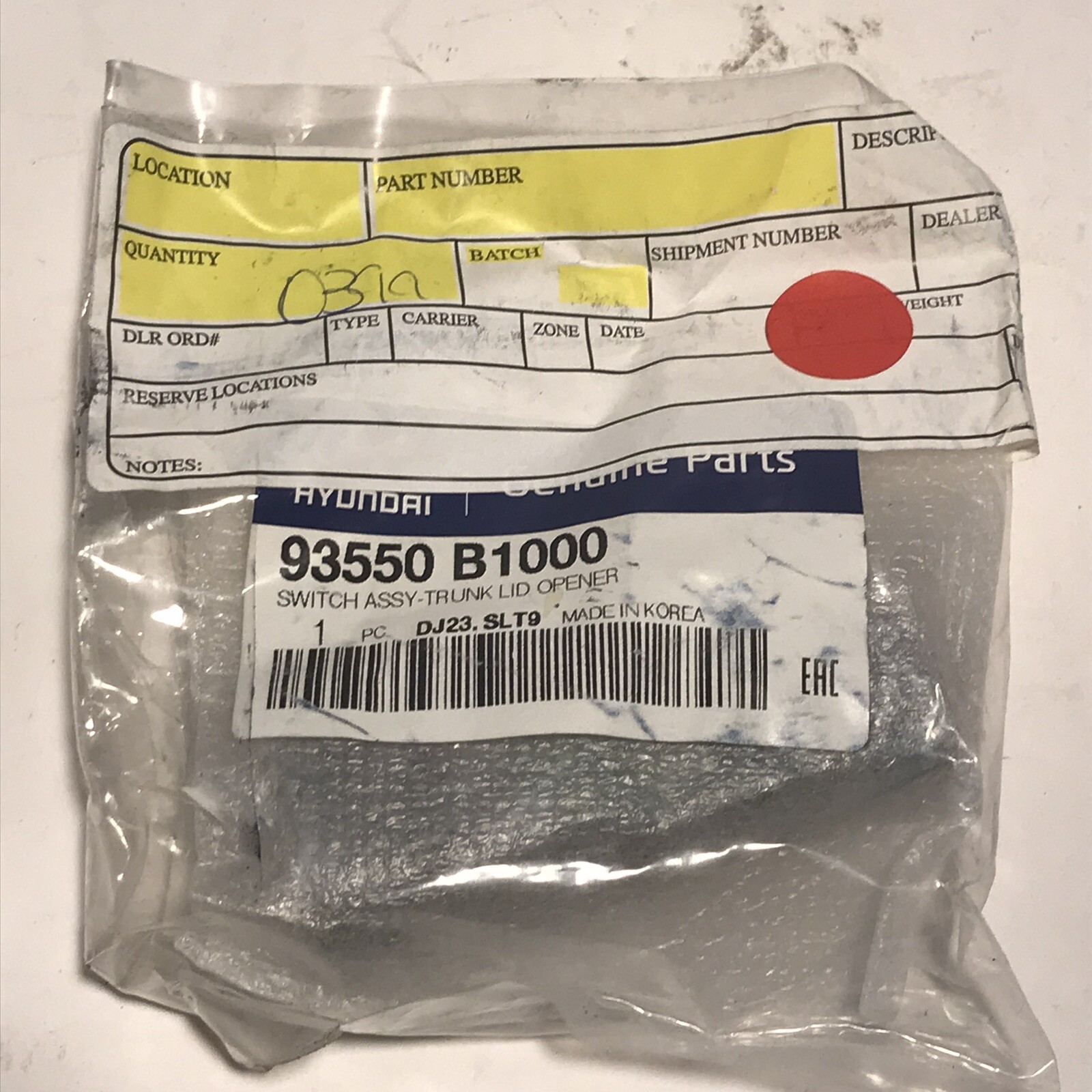 Hyundai 93550 Truck Lid Switch Assembly | eBay