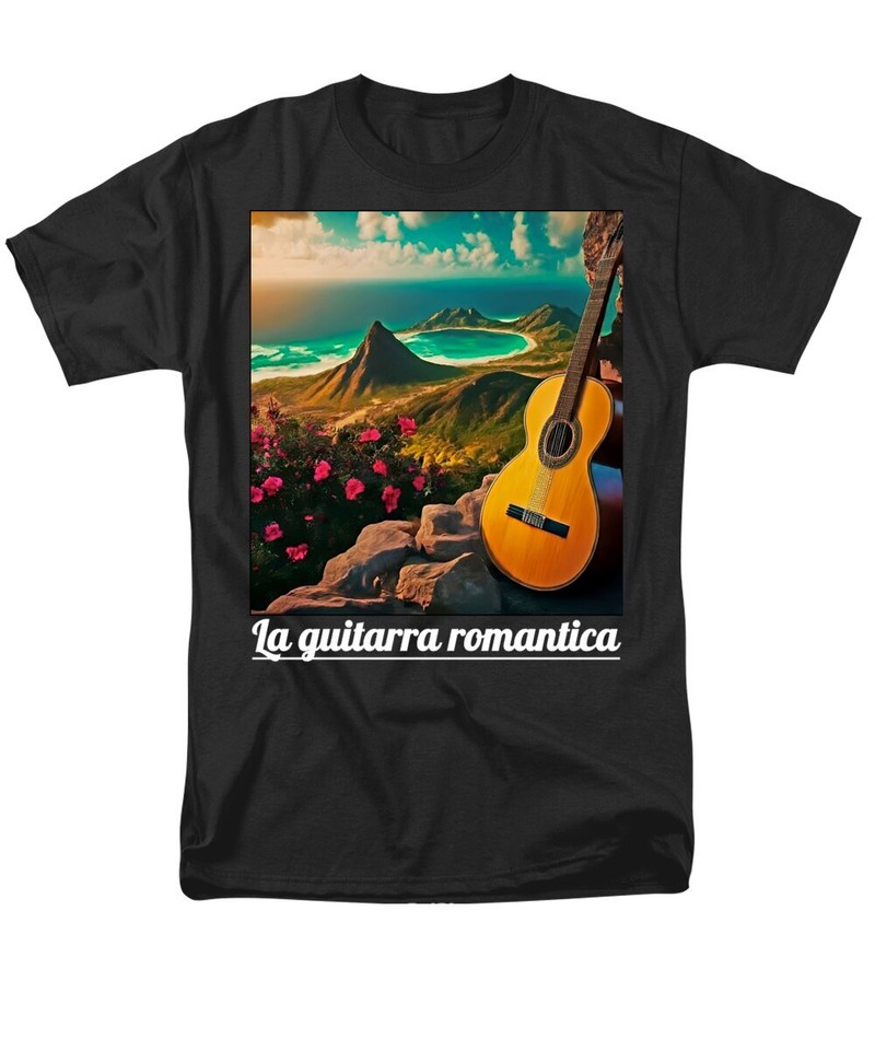 New High-Quality T-shirt "la guitarra romantica" Spanish Guitar Mexico ...