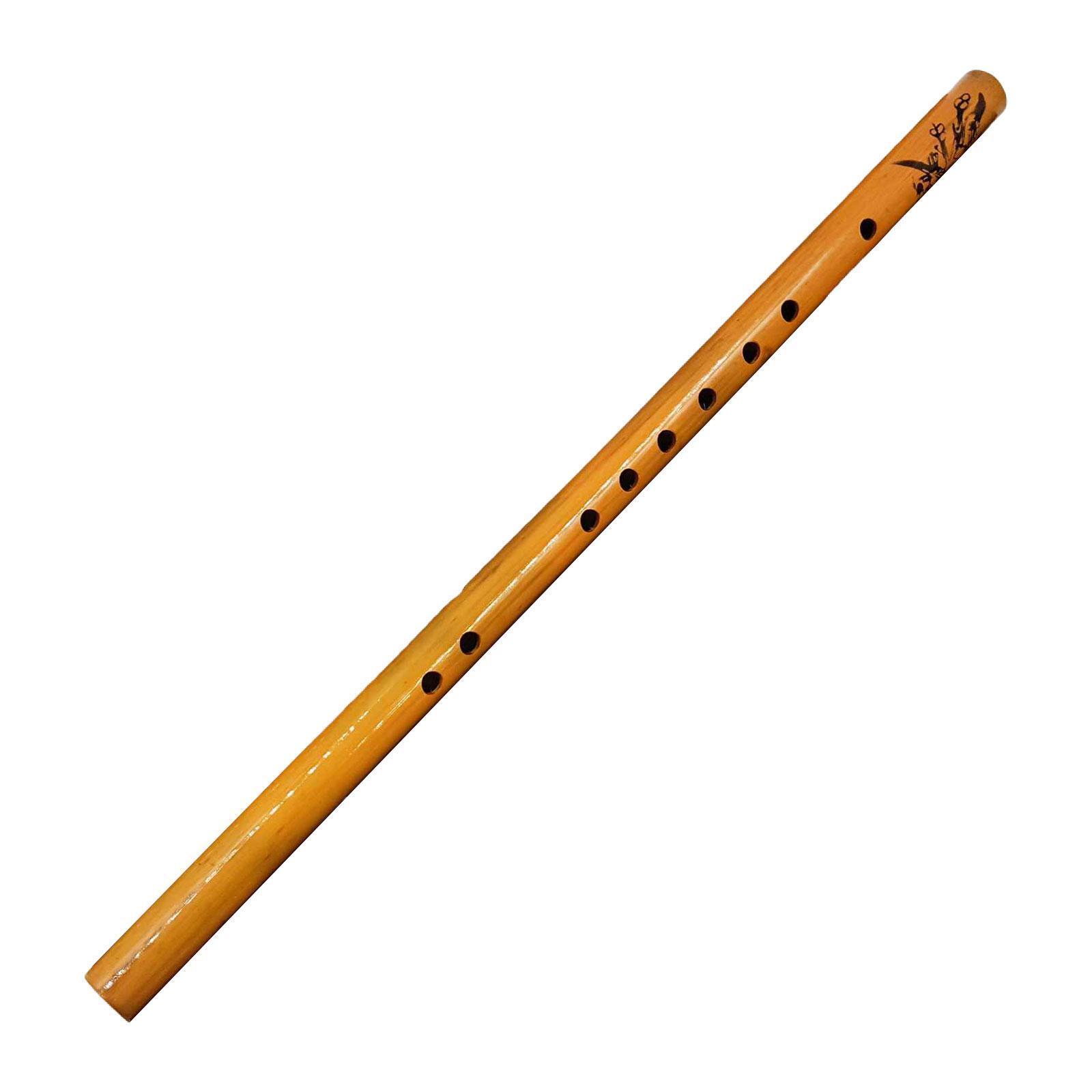 Vertical Flute High Quality Gift 44cm Long 9 Holes Professional Bamboo ...