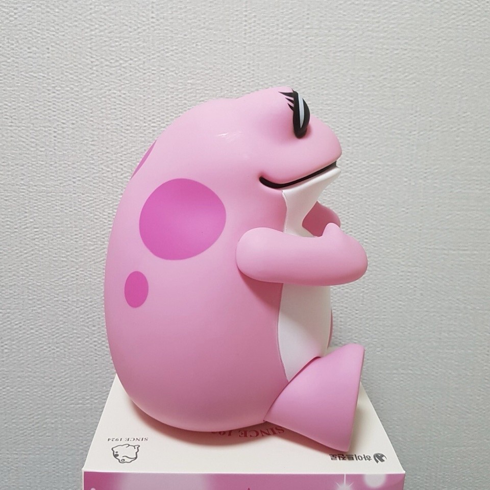 Jinro Soju Shot Frog Toads Figure Pink 13x12.6 x16.6cm Jinro Is Back | eBay
