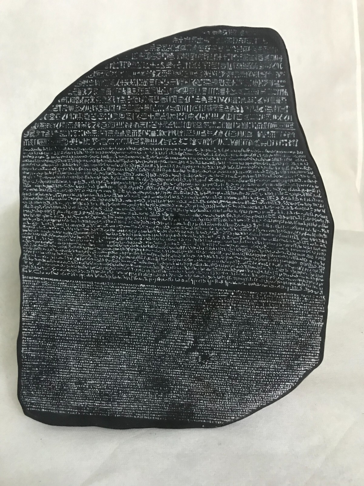Rosetta Stone artifact, a replica of BC hieroglyphic symbols | eBay