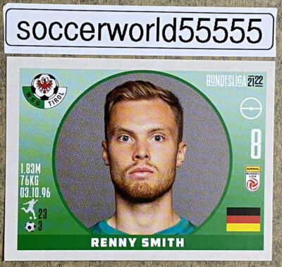 PANINI Ö. BUNDESLIGA 2021/22 - Sticker Nr. 152 - RENNY SMITH | eBay
