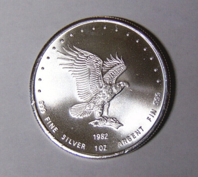 1982 Monex Silver Eagle 1 oz .999 Fine Silver Round (mrmtb.1) | eBay