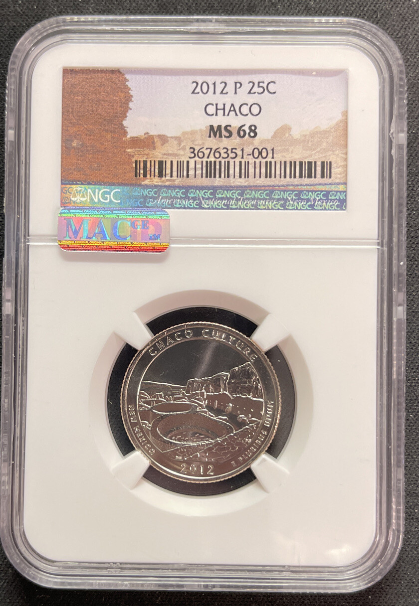 2012-P Chaco Quarter 25c NGC MS68 (mac) none higher ( top pop) ENN ...