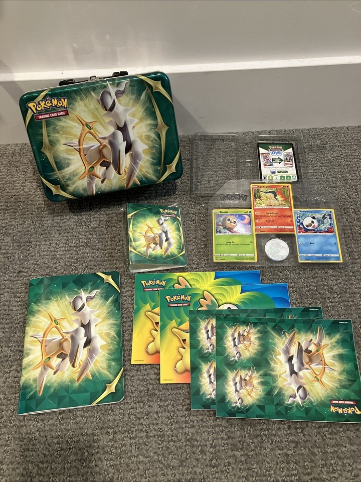 9x Pokemon Arceus Collectors Chest Lunchbox No Packs -Opened - Box ...
