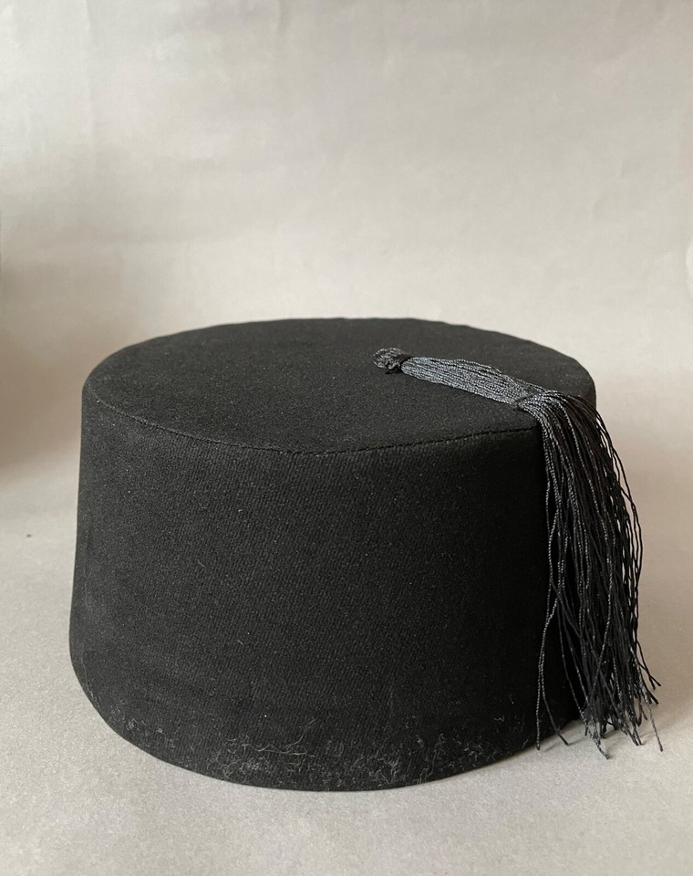 Black Fez Hat, Authentic Turkish Fes, Tarboosh, Tommy Cooper, Ottoman ...