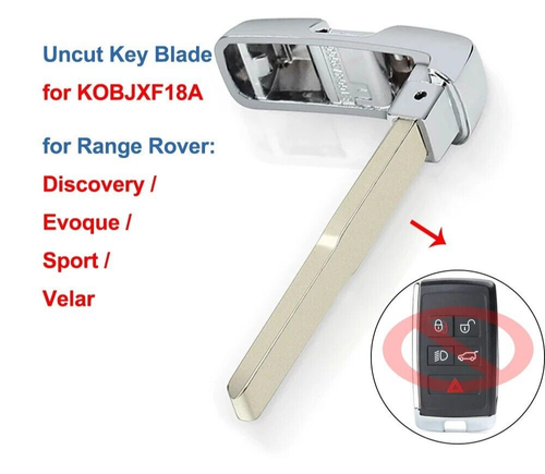 Uncut Emergency Insert Key Blade for Range Rover Evoque Sport Velar ...