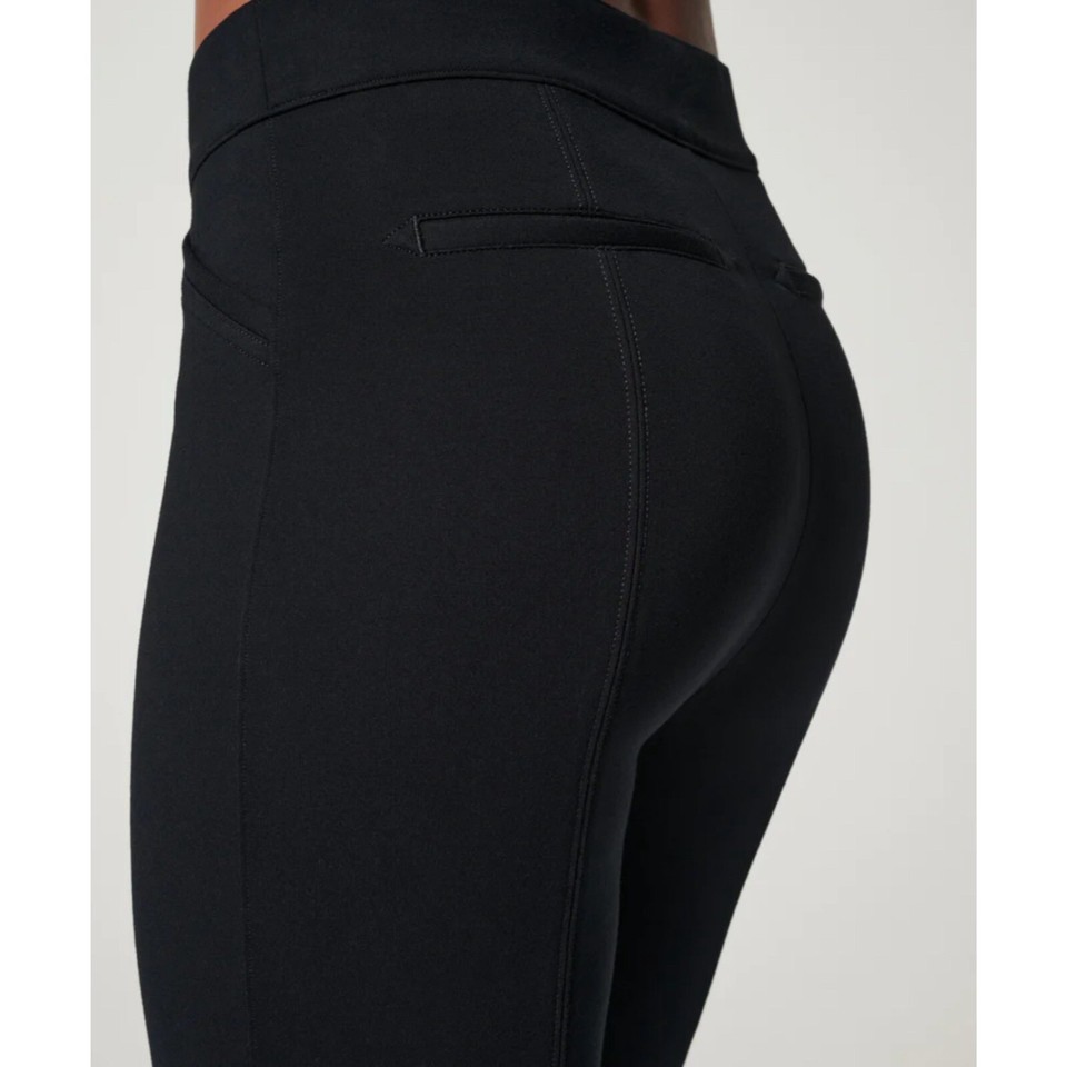 SPANX 1X Black “The Perfect Pant” Back Seam Skinny Ankle Pant Size 1X ...