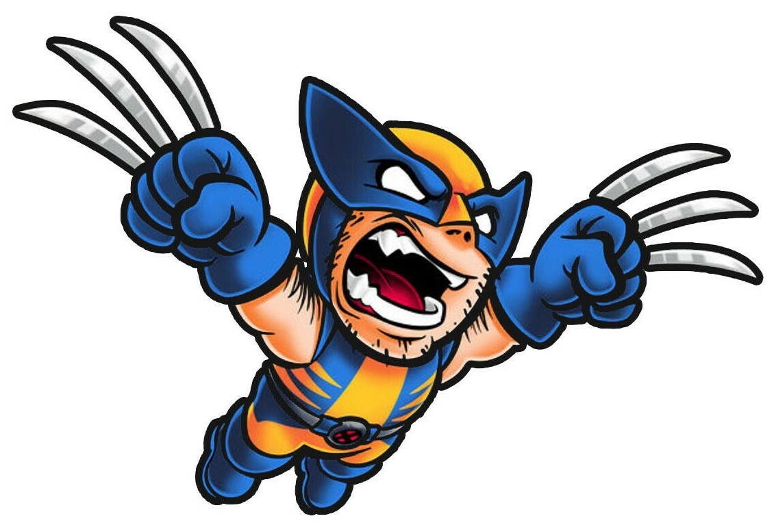 Wolverine Tiger Stripe Chibi 3"-6" Vinyl Decal Stickers | eBay