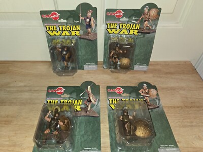 THE TROJAN WAR DRAGON MODELS LOT OF 4 AJAX ACHILLES HECTOR TROJAN ALL ...