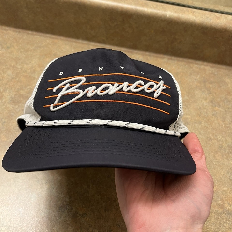 Denver Broncos Hat Cap Snap Back One Size NFL Football Trucker Rope ...