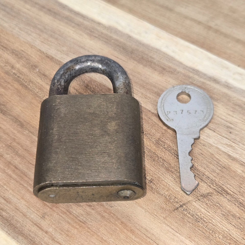 Vintage HURD Padlock brass With Key | eBay
